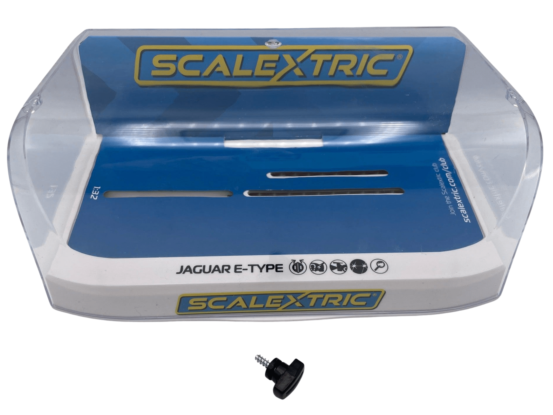 Scalextric | Display Case | White | 1/32 Slot Car Parts – Amanda’s Hobbies