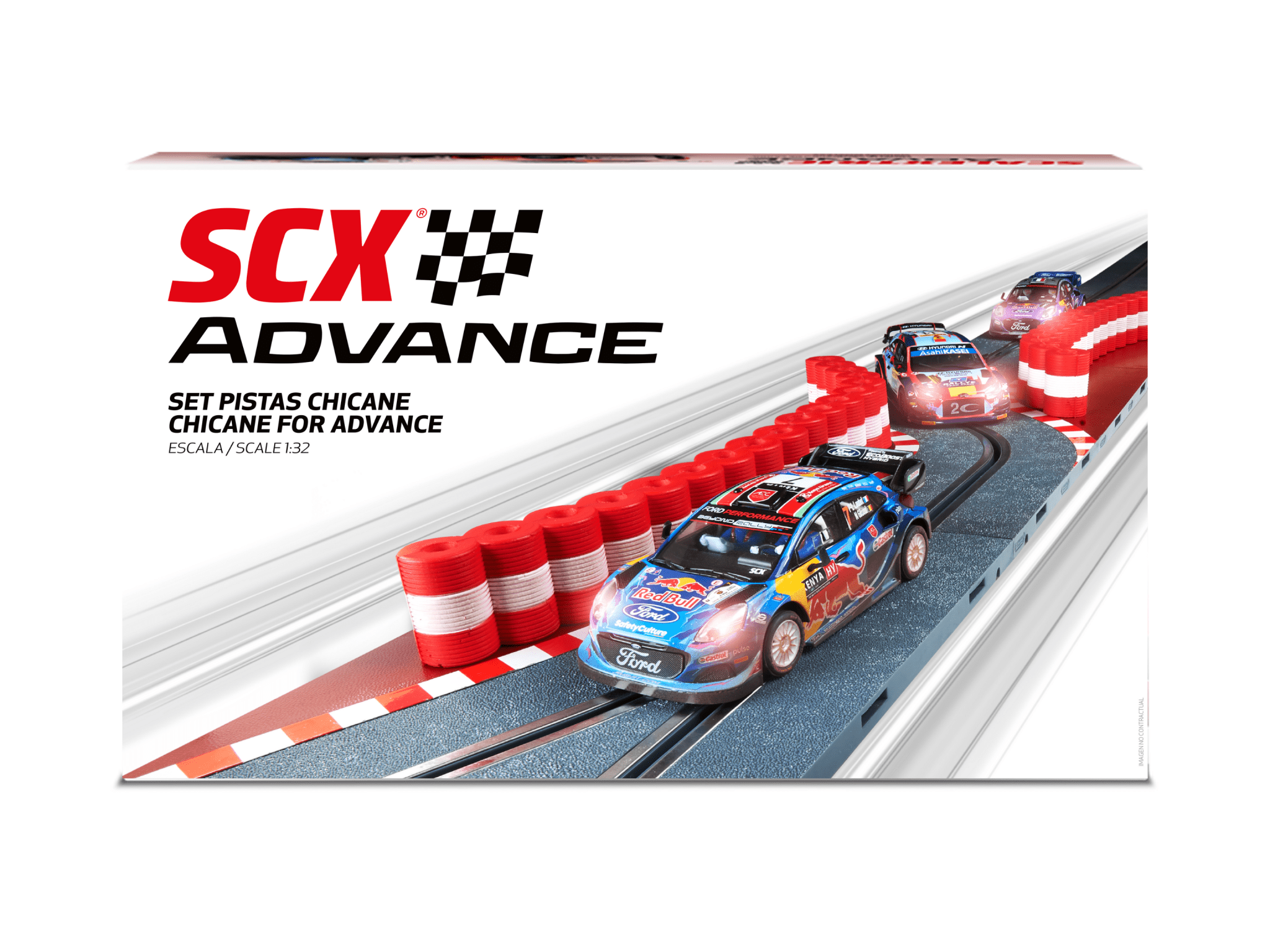 SCX Advance | Chicane Section - Narrowing Track | E10478 | 1/32 Slot ...